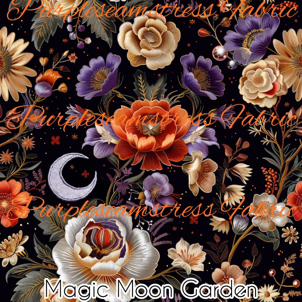 Magic Moon Garden – Purpleseamstress Fabric