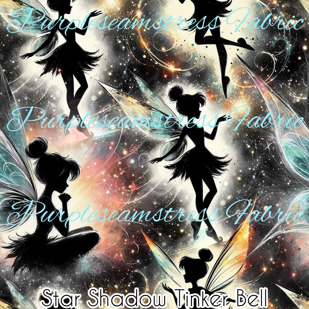 Star Shadow Tinker Bell – Fabric – Purpleseamstress Fabric