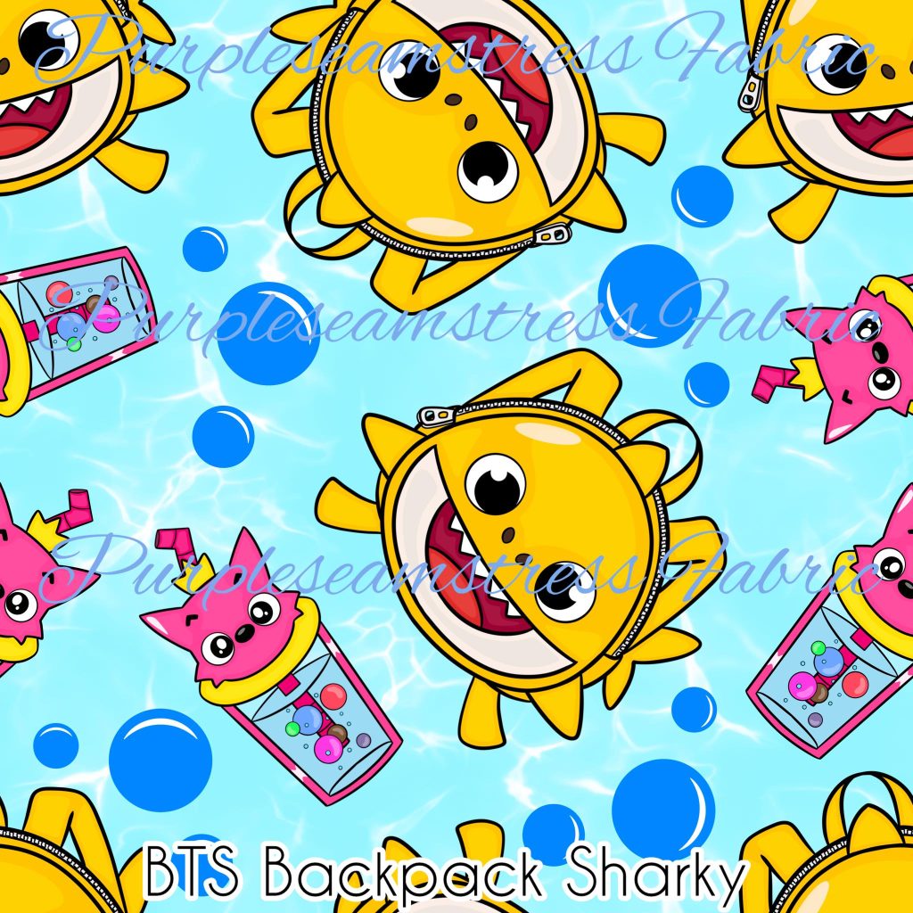 BTS Backpack Sharky – Purpleseamstress Fabric