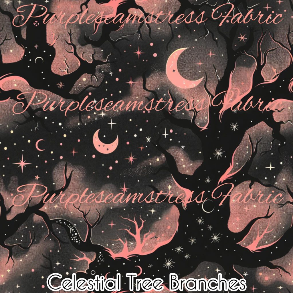 Celestial Tree Branches – Fabric – Purpleseamstress Fabric