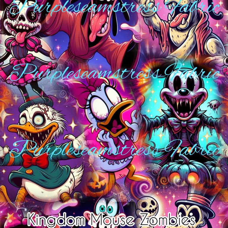 Kingdom Mouse Zombies – Fabric – Purpleseamstress Fabric