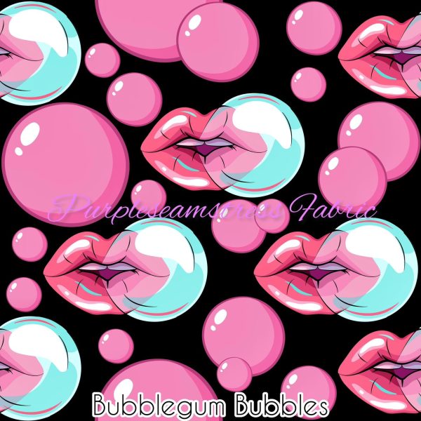 Bubblegum Bubbles – Purpleseamstress Fabric