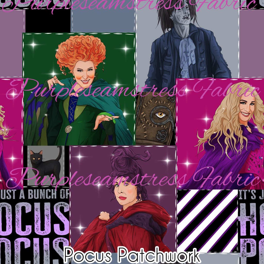 Pocus Patchwork – Fabric – Purpleseamstress Fabric