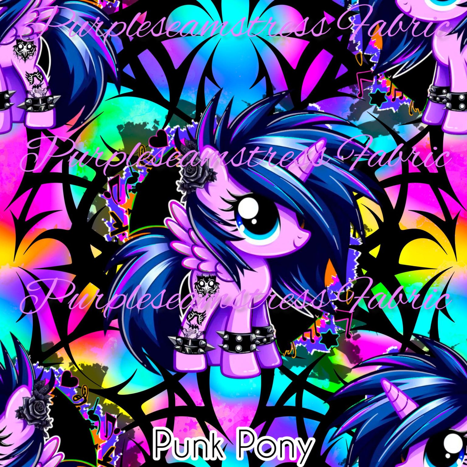 Punk Pony – Fabric – Purpleseamstress Fabric
