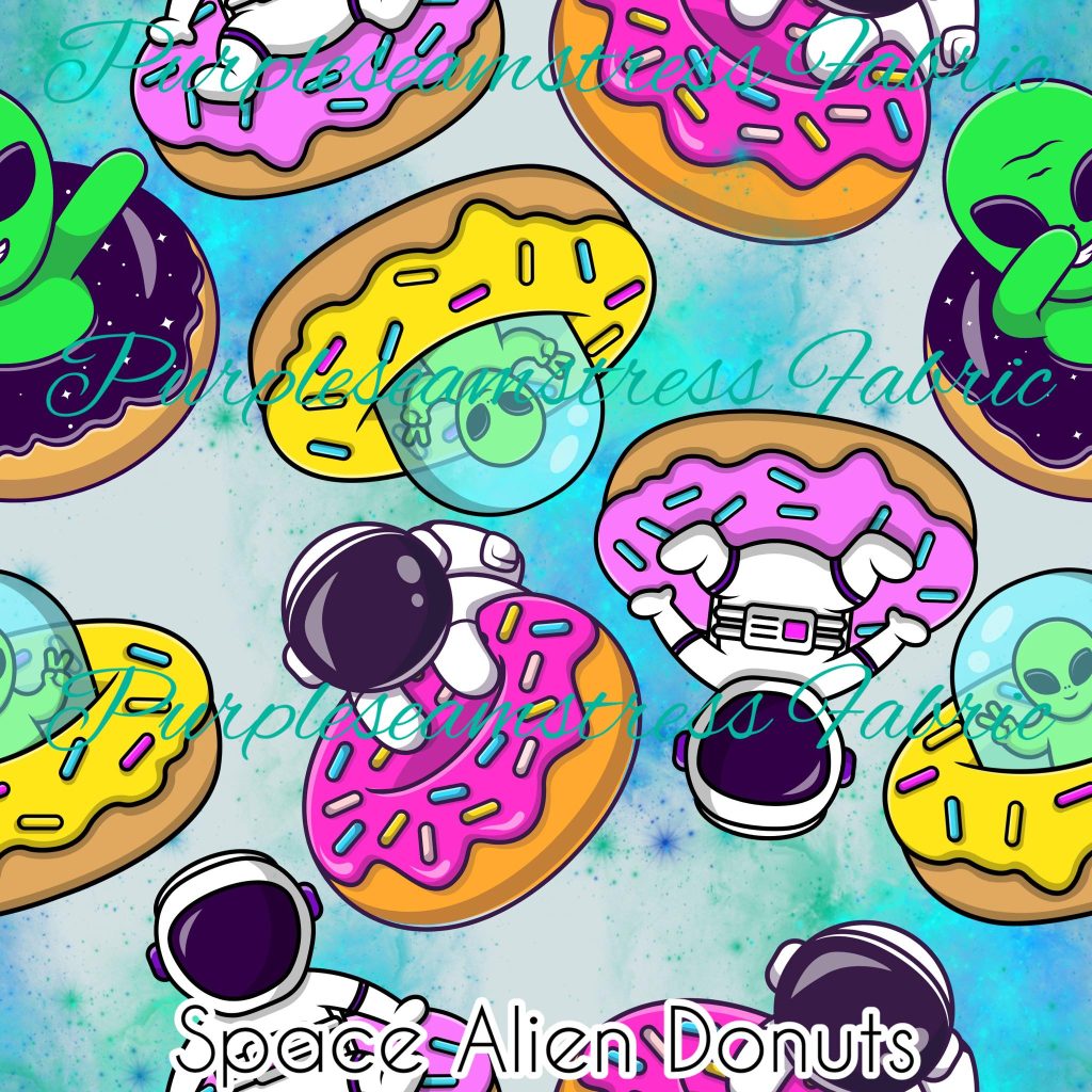 Space Alien Donuts – Purpleseamstress Fabric