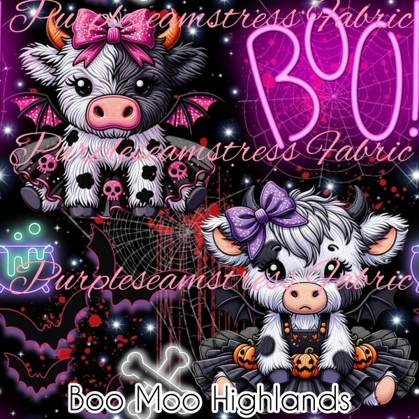 Boo Moo Highlands – Purpleseamstress Fabric