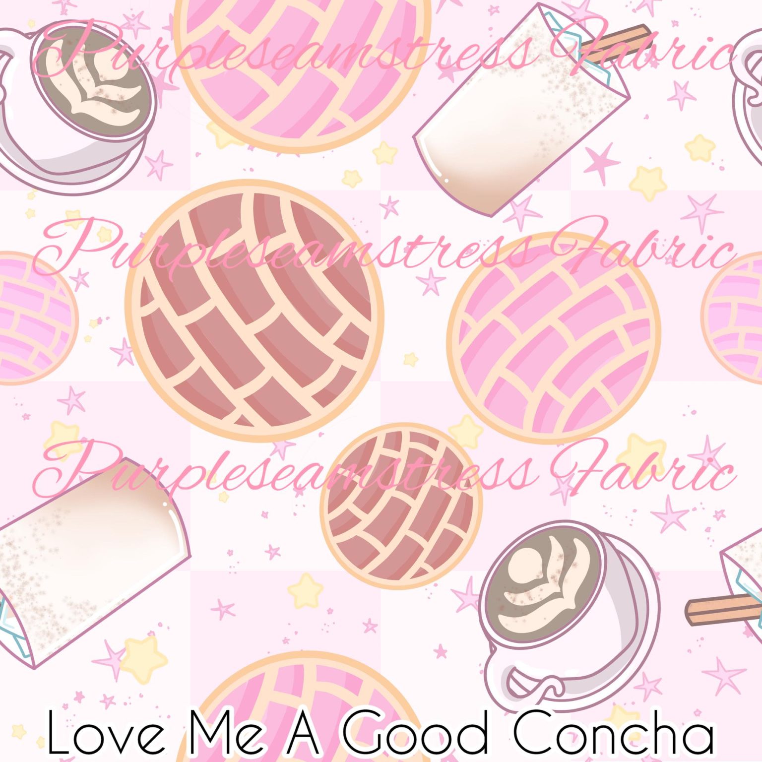 Love Me A Good Concha – Fabric – Purpleseamstress Fabric