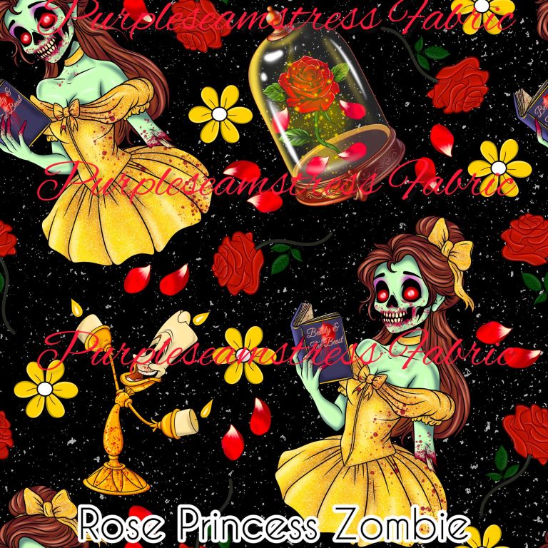 Rose Princess Zombies – Fabric – Purpleseamstress Fabric