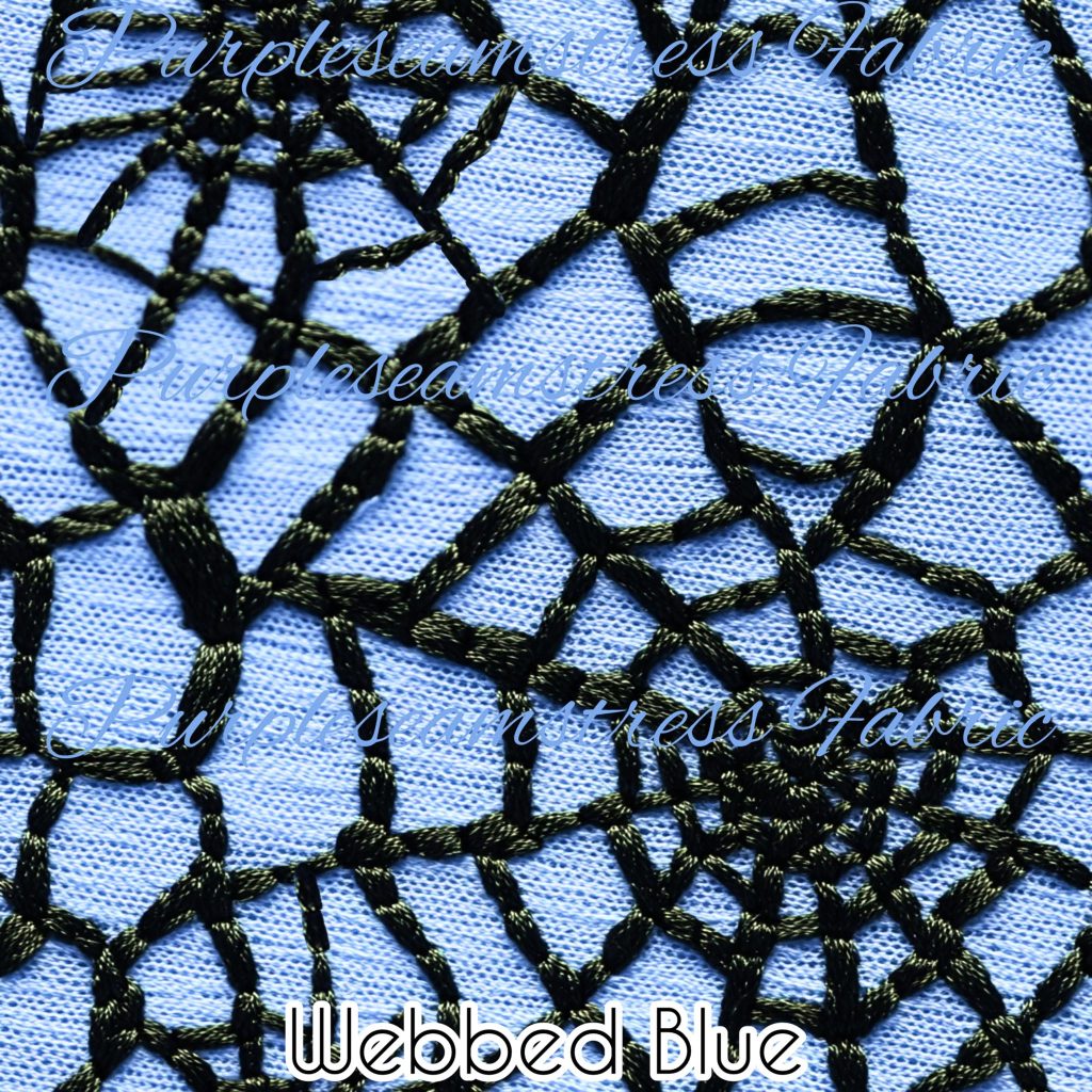 Webbed Blue – Purpleseamstress Fabric