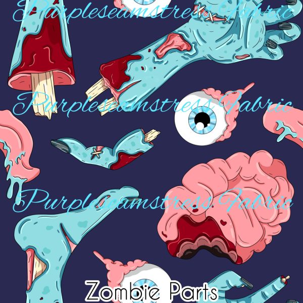 Zombie Parts – Fabric – Purpleseamstress Fabric