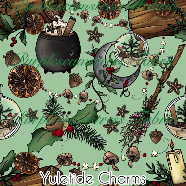 Yuletide Charms – Fabric – Purpleseamstress Fabric