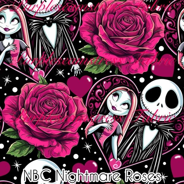 NBC Nightmare Roses – Purpleseamstress Fabric