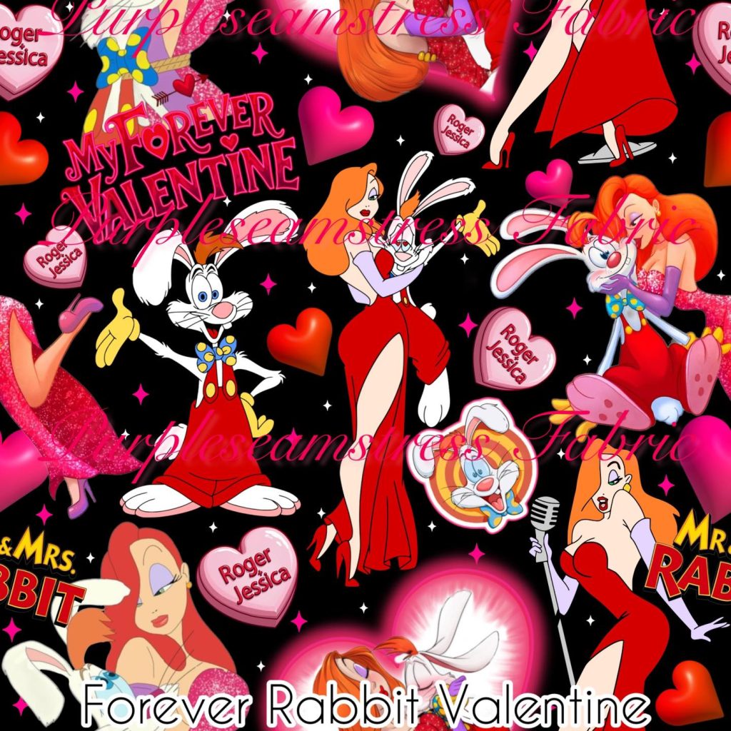Forever Rabbit Valentine – Purpleseamstress Fabric