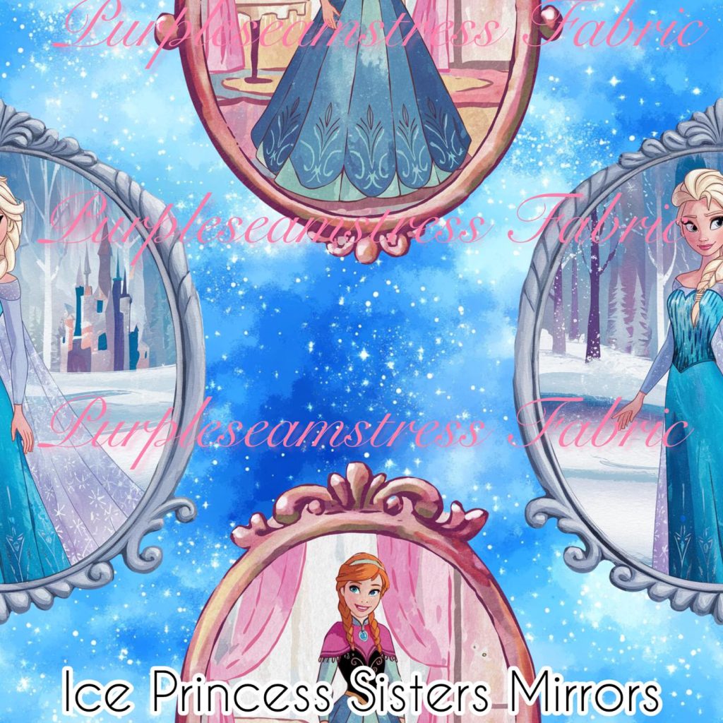 Ice Princess Sisters Mirrors – Fabric – Purpleseamstress Fabric