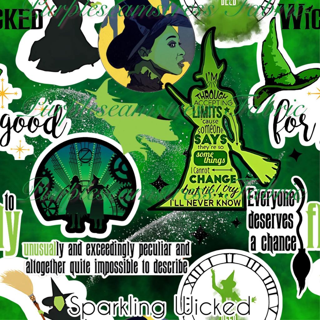 Sparkling Wicked – Fabric – Purpleseamstress Fabric