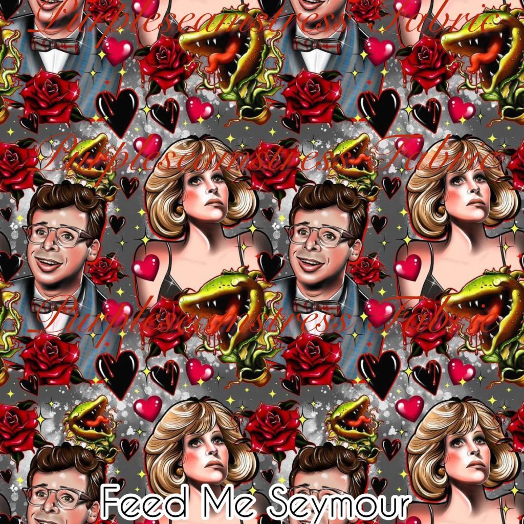 Feed Me Seymour – Fabric – Purpleseamstress Fabric