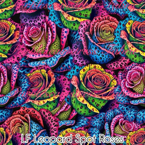 LF Leopard Spot Roses – Purpleseamstress Fabric