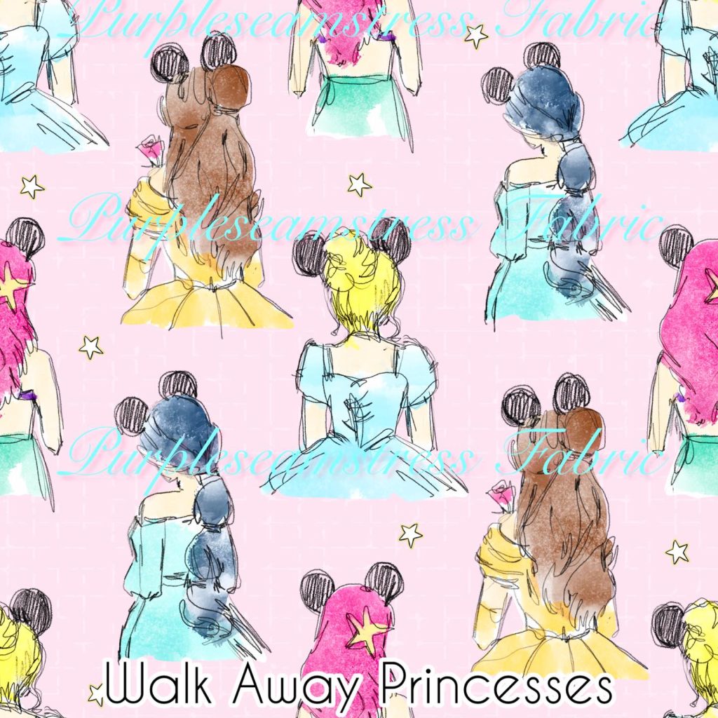 Walk Away Princesses – Fabric – Purpleseamstress Fabric