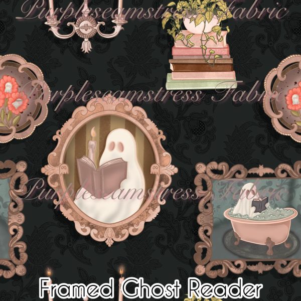 Framed Ghost Reader – Fabric – Purpleseamstress Fabric
