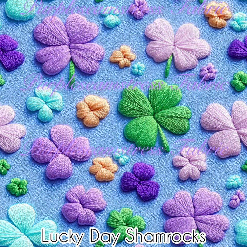 Lucky Day Shamrocks – Fabric – Purpleseamstress Fabric