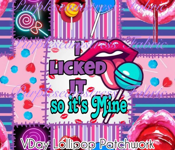 Vday Lollipop Patchwork – Purpleseamstress Fabric