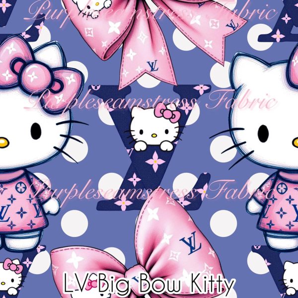 LV Big Bow Kitty – Purpleseamstress Fabric