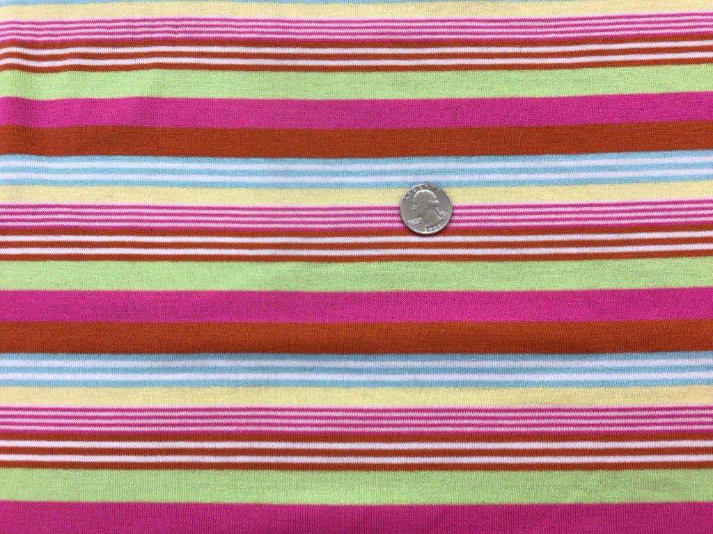 Neon Stripes Cotton Jersey – Fabric – Purpleseamstress Fabric