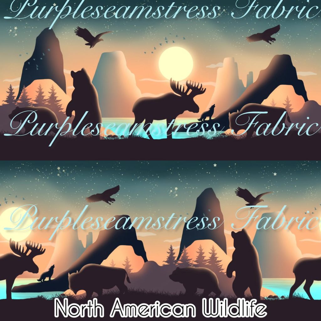 North American Wildlife – Fabric – Purpleseamstress Fabric