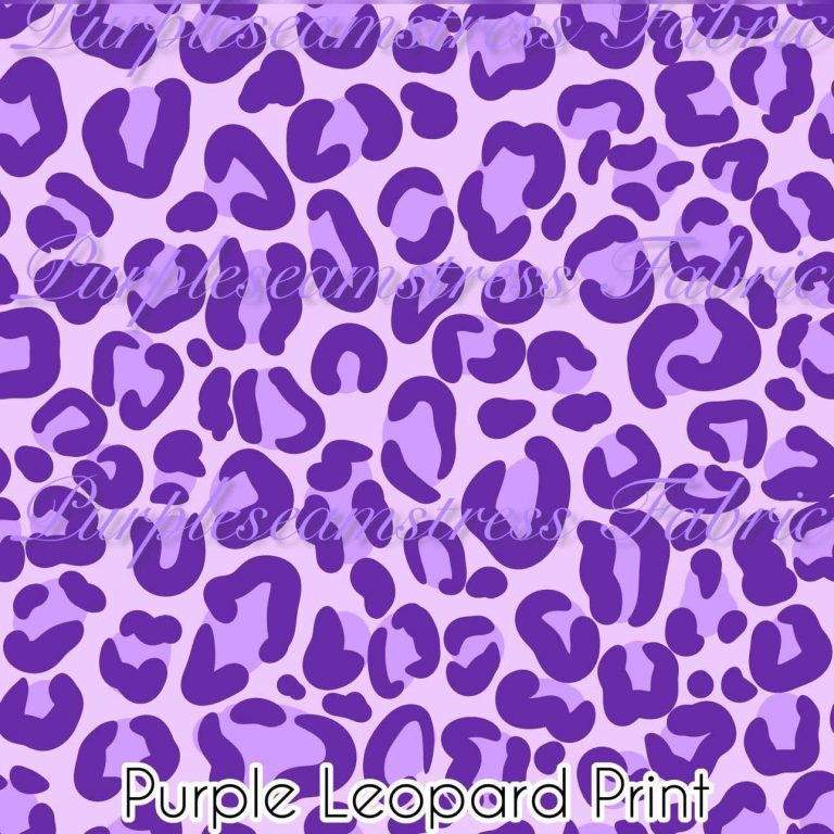 Purple Leopard Print – Fabric – Purpleseamstress Fabric
