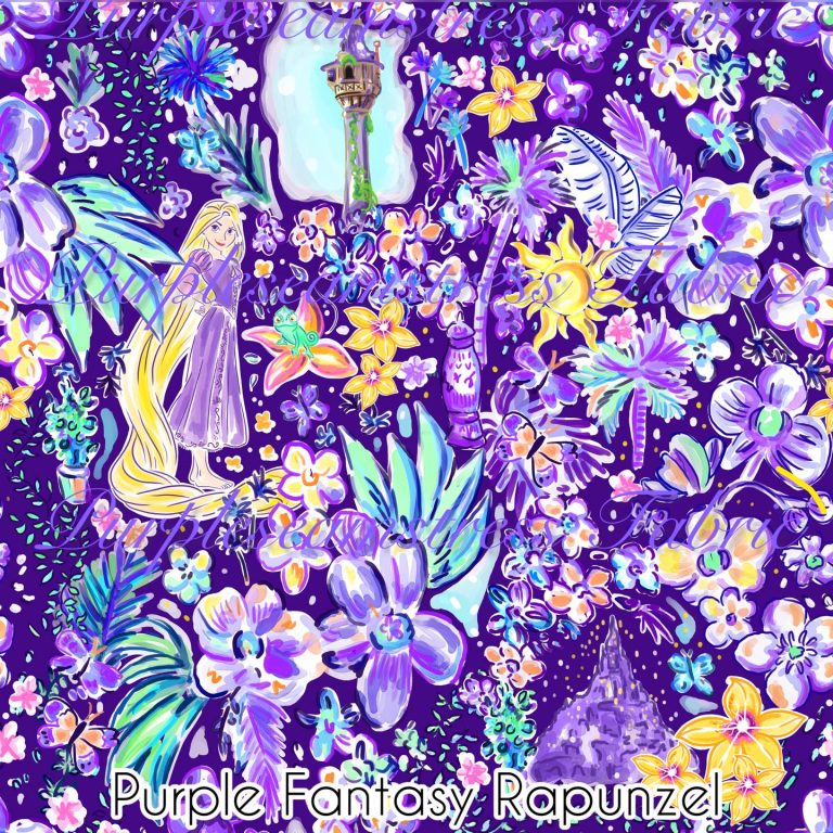 Purple Fantasy Rapunzel – Purpleseamstress Fabric