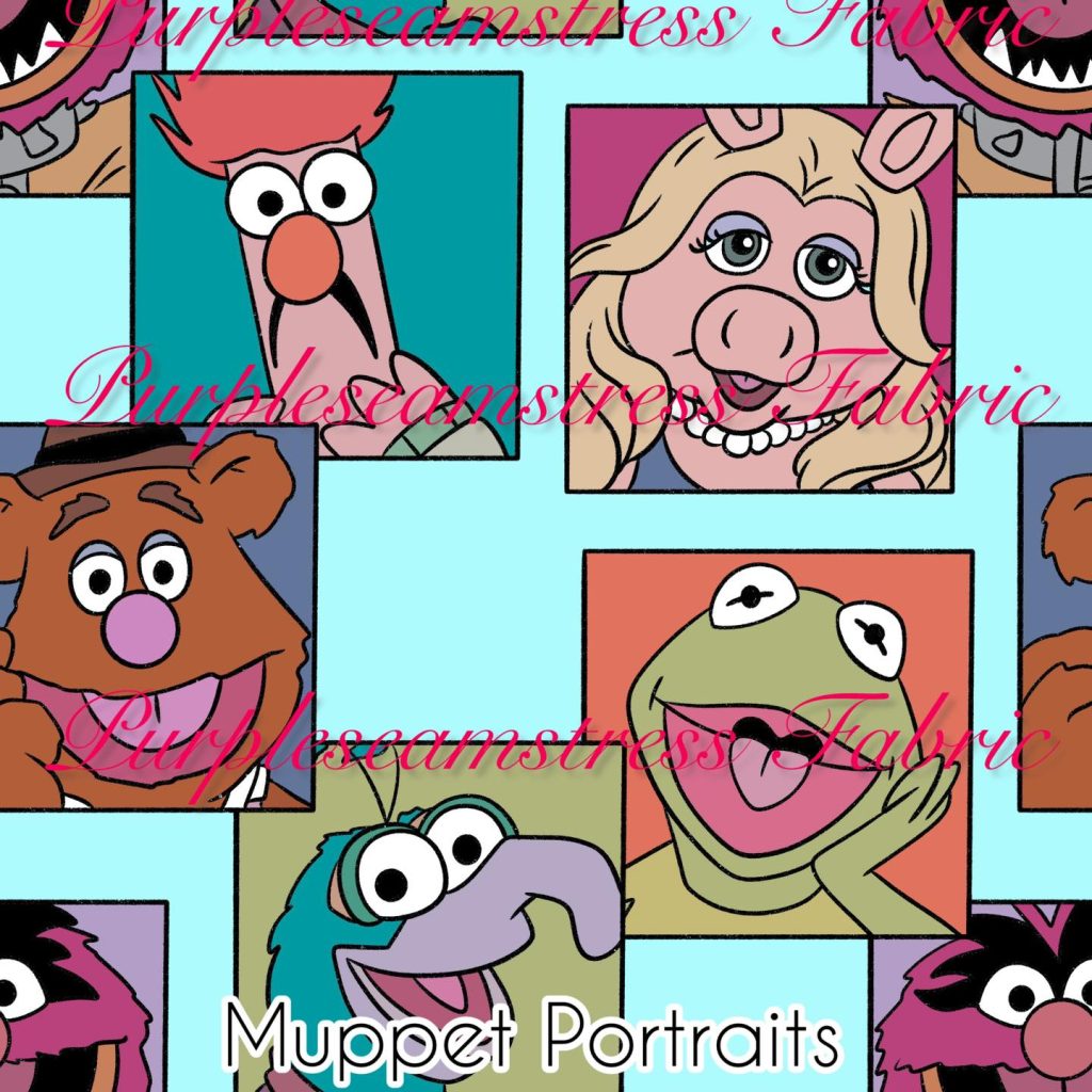 Muppet Portraits – Fabric – Purpleseamstress Fabric
