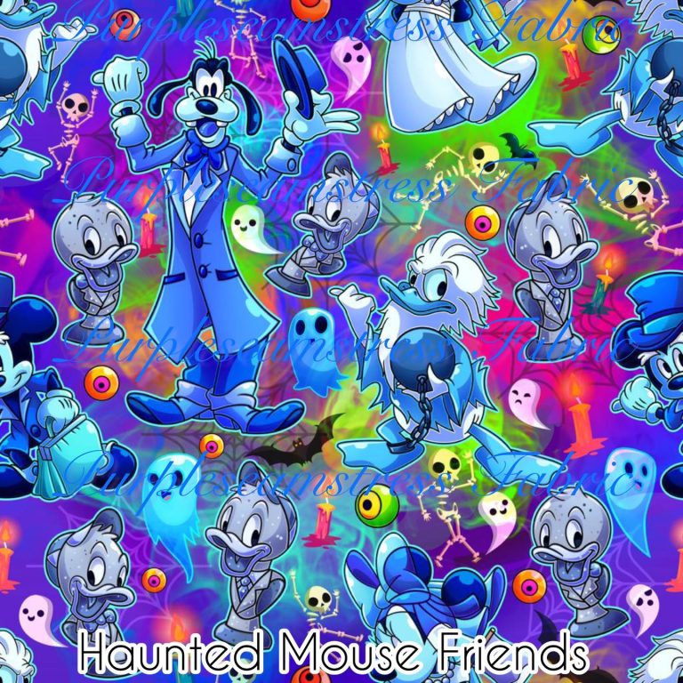 Haunted Mouse Friends – Purpleseamstress Fabric