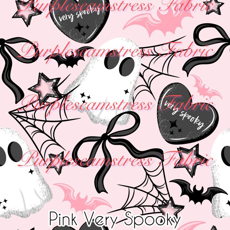 Pink Very Spooky – Fabric – Purpleseamstress Fabric