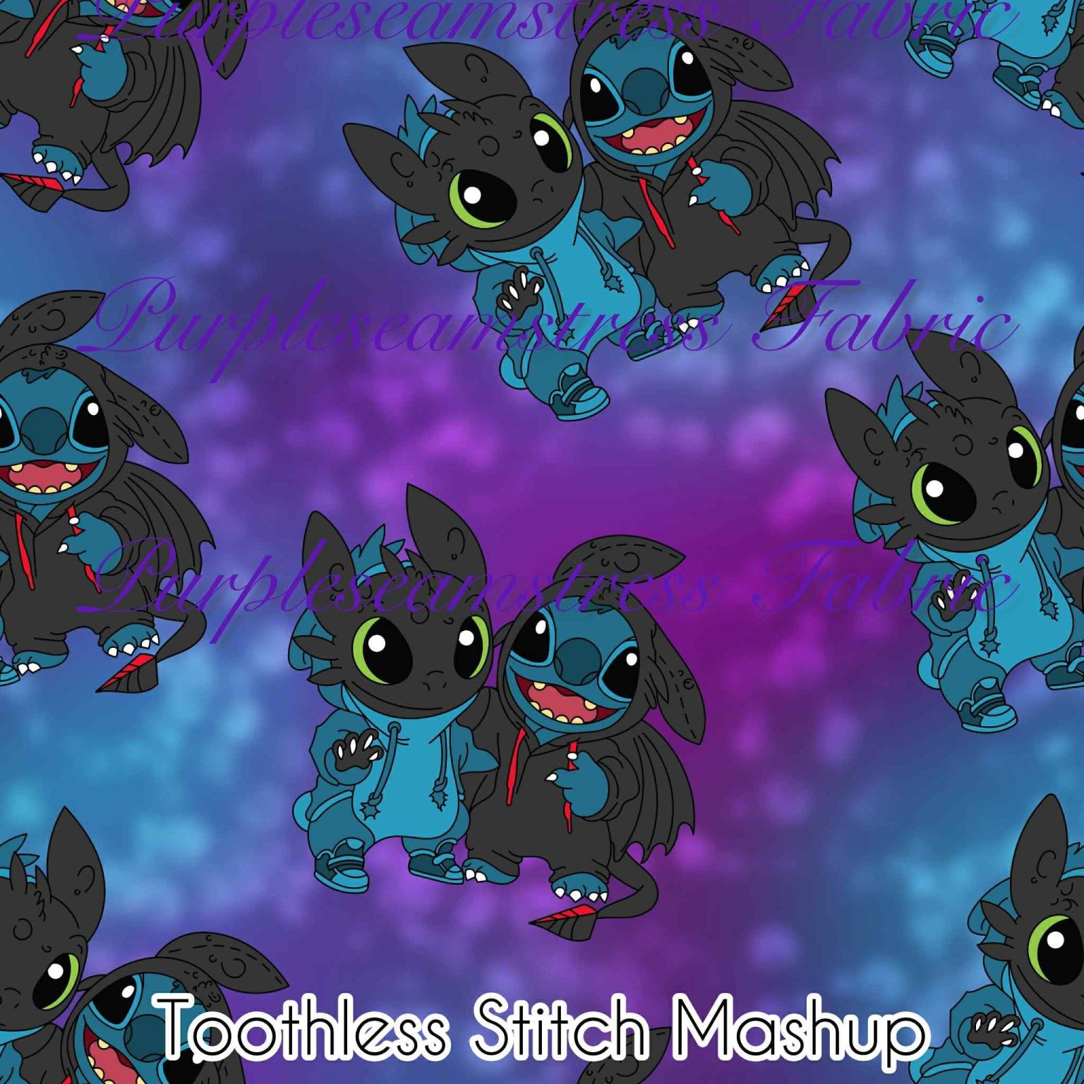 Toothless Stitch Mashup – Purpleseamstress Fabric