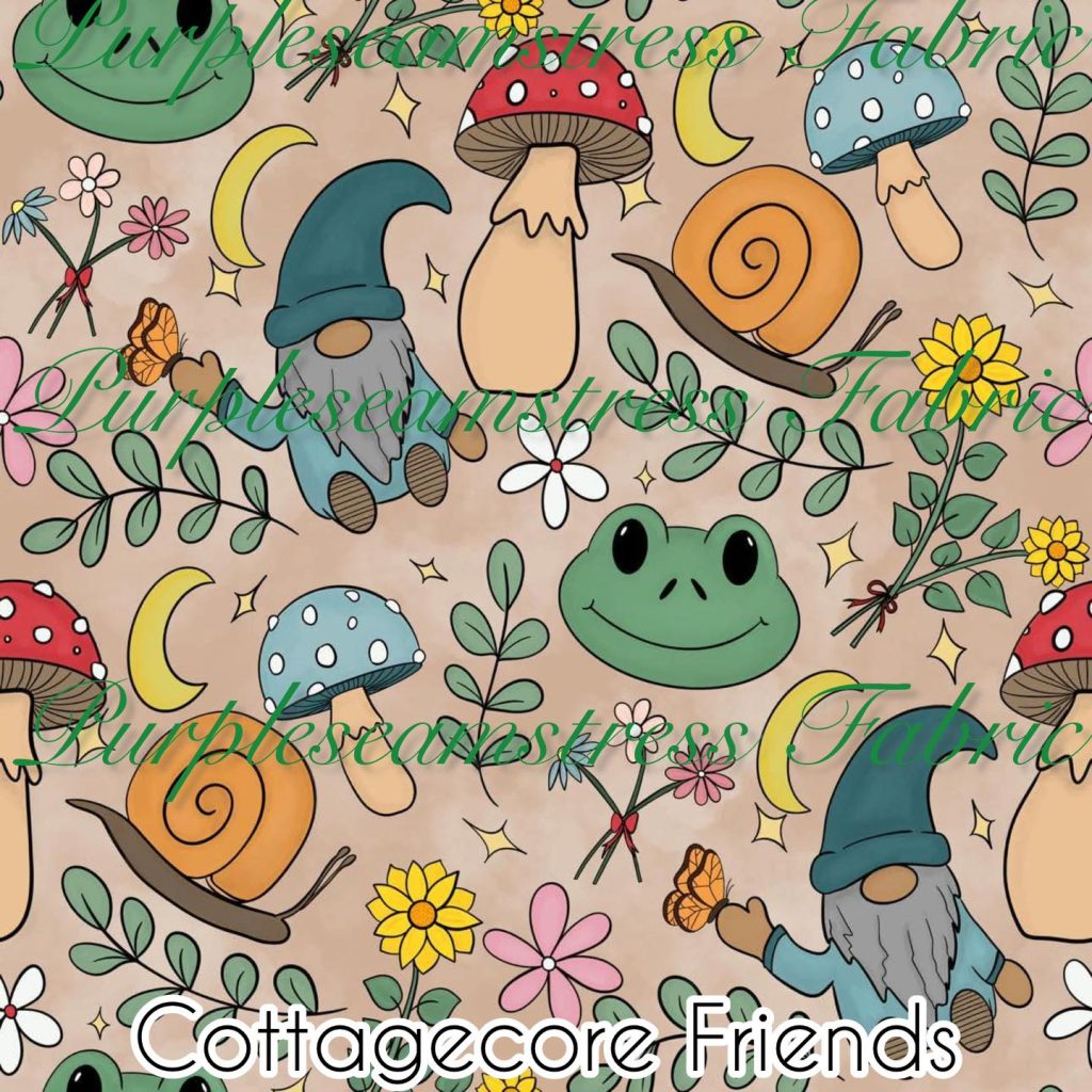 Cottagecore Friends – Fabric – Purpleseamstress Fabric