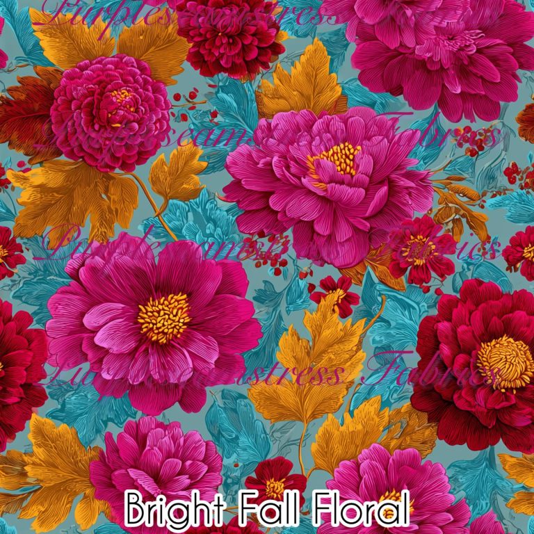 Bright Fall Floral – Purpleseamstress Fabric