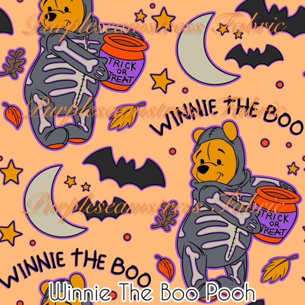 Winnie the Boo Pooh – Fabric – Purpleseamstress Fabric