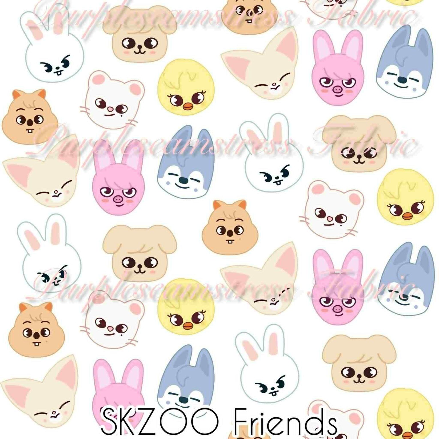 SKZOO Friends – Fabric – Purpleseamstress Fabric