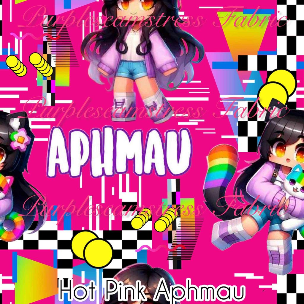Hot Pink Aphmau – Fabric – Purpleseamstress Fabric