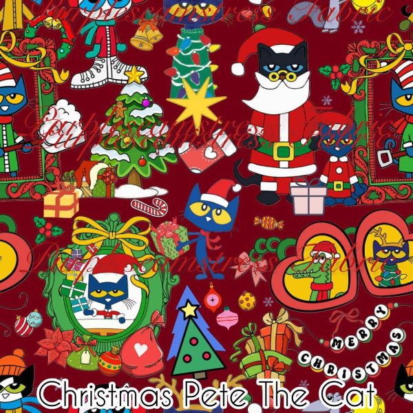 Christmas Pete The Cat – Purpleseamstress Fabric